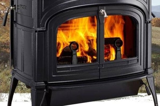 Vedkamin Vermont Casting Encore Flexburn, sva - såld eller borttagen