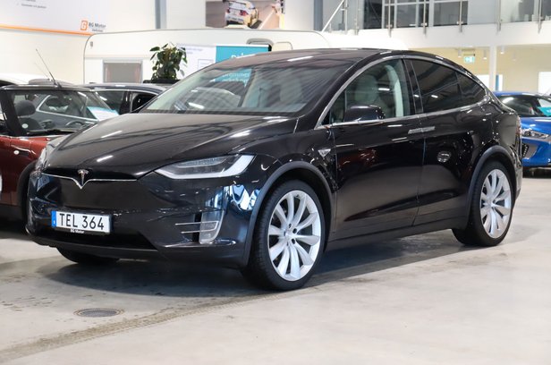 Tesla Model X 90D 423HK AWD 6-Sits Nybesiktigad Leasbar/VAT säljes i ...