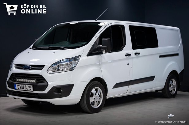 Ford Transit Custom 310 Crew Van 2.2 TDCi 125HK 6-SITS DRAG säljes i ...