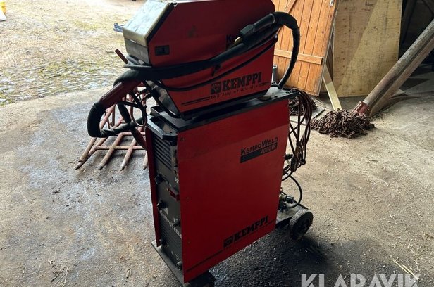 Svets Kemppi Kempo Weld 4000 & Pallställ sälj - såld eller borttagen