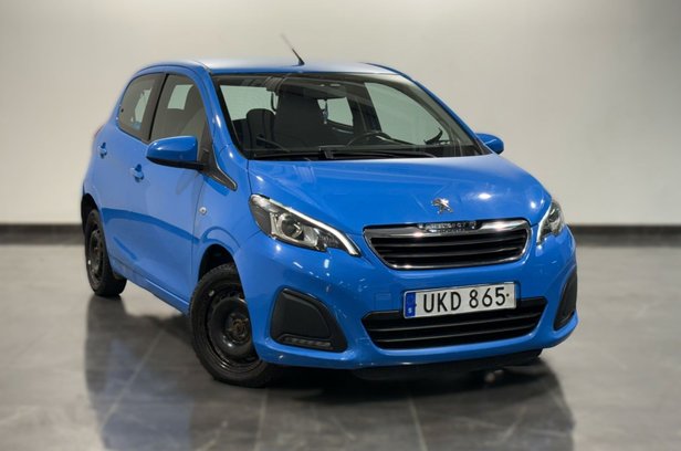 Peugeot 108 5-DÖRRAR 1.0 VTi ETG5 AUTOMAT PURETECH USB LÅGMI säljes i ...