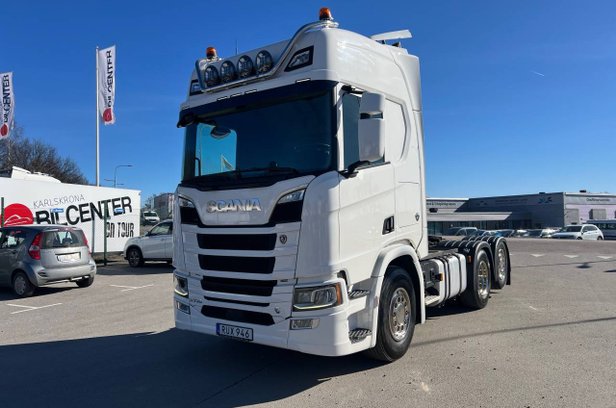 Scania R730 V8 6x2 Dragbil Retarder 3350 Hjulbas säljes i Karlskrona ...
