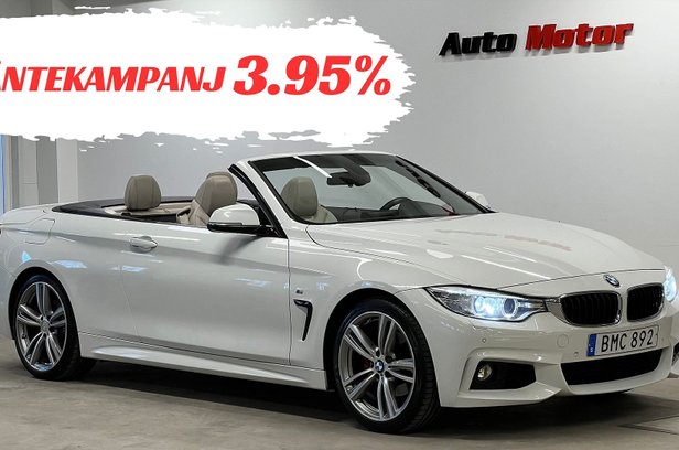 BMW 428 i Cab M-sport Navi/H&K/Skinn/PDC 245HK säljes i Botkyrka | Blocket
