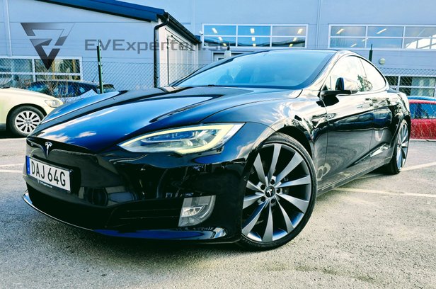 Tesla Model S Long Range AWD Raven Blacked Out 21" Moms REA! säljes i ...