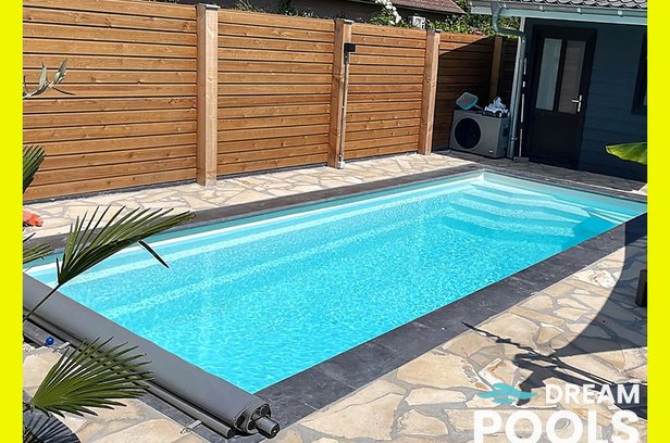 Glasfiberpool 7,10x3,10m Pooler Trädgård med Pool tak! REA! säljes i Flera platser | Blocket