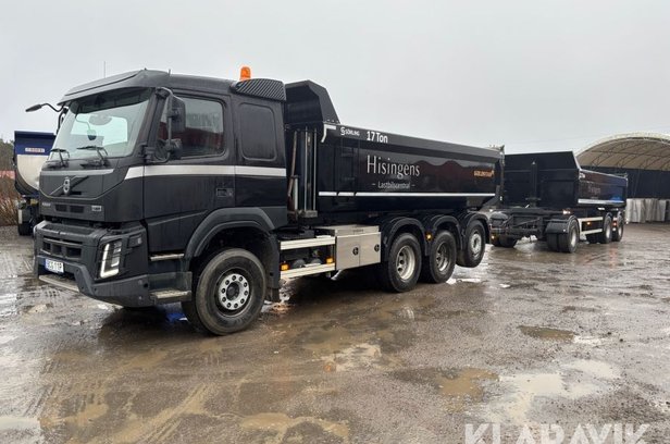 Ekipage tippbil Volvo FM 84 TR med tippsläp o säljes i Kungälv | Blocket
