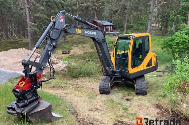 Grävmaskin Volvo EC55B med tiltrotator säljes i Kristianstad | Blocket