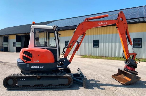 Kubota KX161-3 grävmaskin, rototilt med grip säljes i Lomma | Blocket