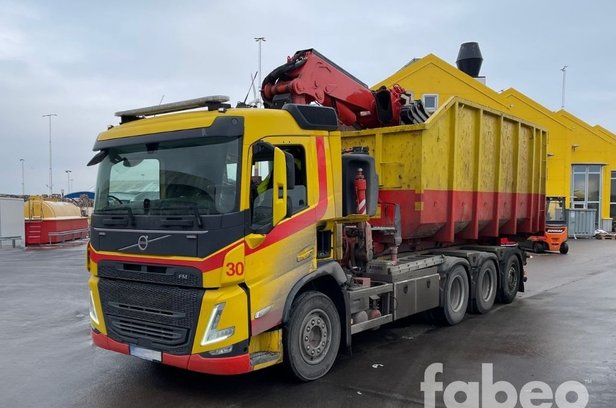 Volvo FM 84 TR 8×4 Kranbil med Lastväxlare (97185) säljes i Malmö stad ...