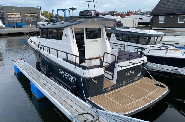 SARGO 36 Explorer -25, 2x Volvo Penta D6-380/DPI + Joystick säljes i ...