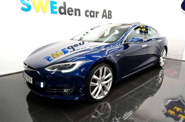 Tesla Model S 100D 423hk Sv-såld Navi 21" 4WD 5,99% Ränta säljes i ...