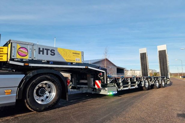 Humbaur HTS30 flatbed semi-trailer säljes i Halmstad | Blocket