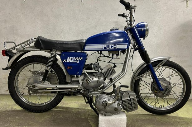 Puch Racing med originalmotor och stora tanke - såld eller borttagen