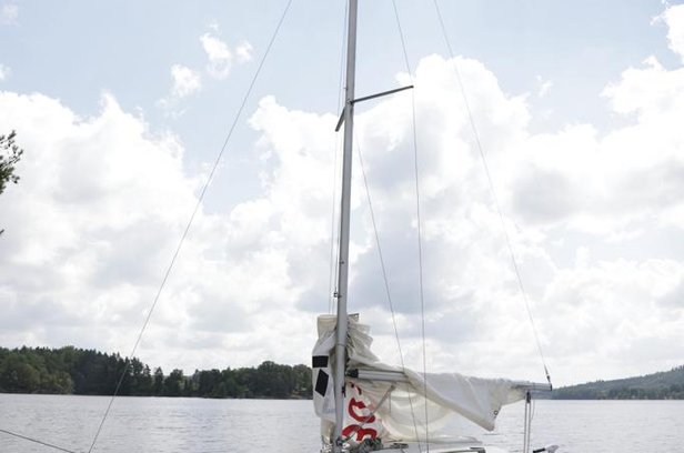 Albin 57 med fällbar köl och 30 km/h båtvagn - såld eller borttagen