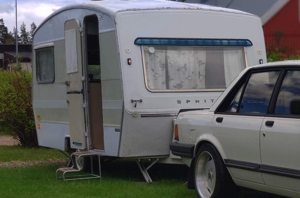 Retro husvagn Sprite alpine c vm 1973 säljes - såld eller borttagen