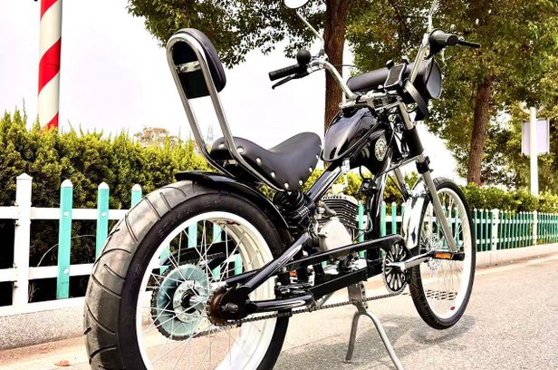 Chopper moped 3-in-one El-bensin-cykel säljes i Göteborgs stad | Blocket