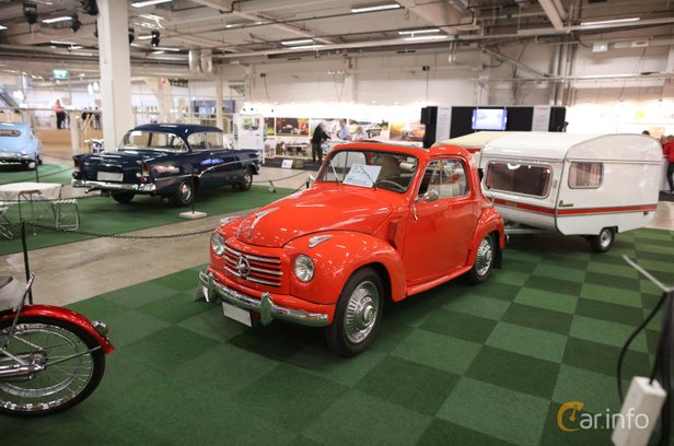 Fiat 500C Röd Convertible 0.57 med Mini-Husvagn Elddis 1200 säljes i ...