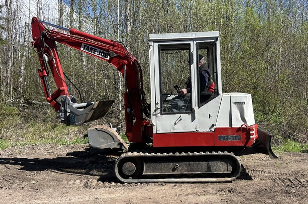Takeuchi TB36 Take Job minigrävare säljes i K - såld eller borttagen