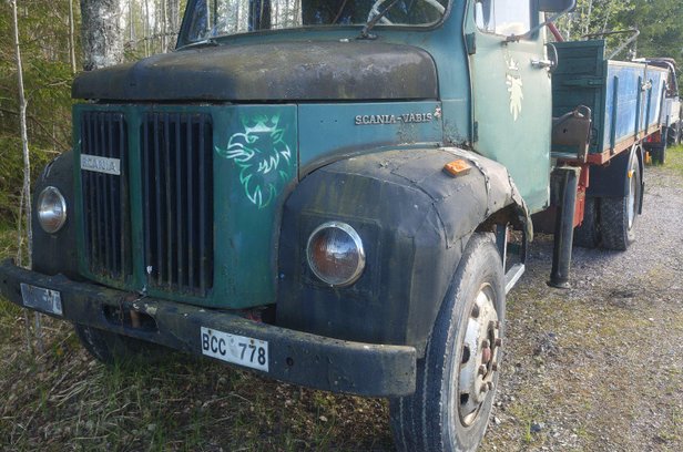 Scania Vabis L36 tipp och kran säljes i Tierp | Blocket