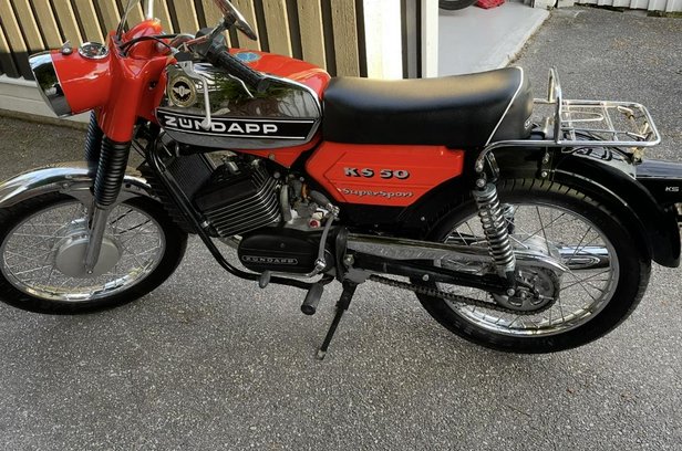 Zundapp ks 50 1975 med ks 125 motor wc säljes - såld eller borttagen