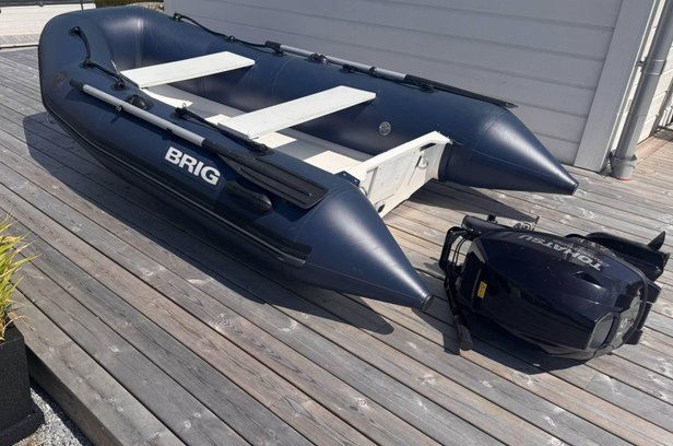 Brig Falcon 300 + Tohatsu 15 hk – Måste bort! - såld eller borttagen