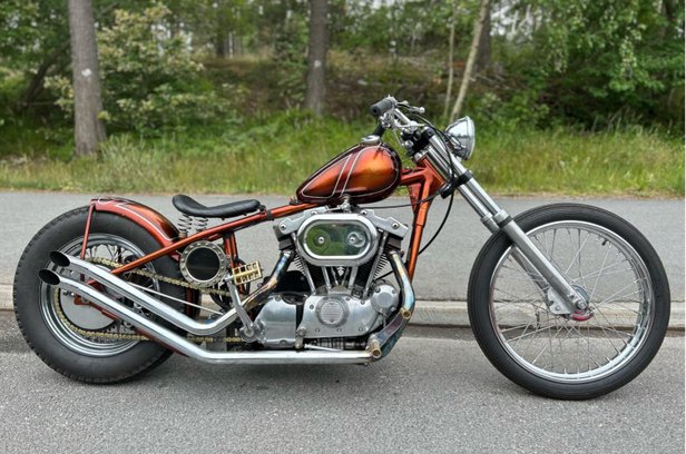 Harley Davidson Ironhead Chopper 1973 säljes - såld eller borttagen