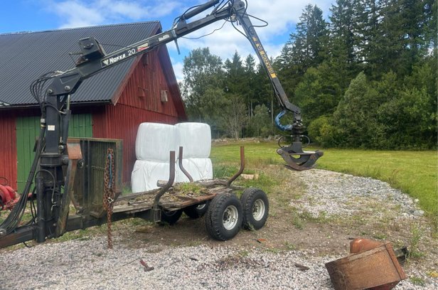 Skogsvagn med Rotator Winch och Grävarm säljes i Hässleholm | Blocket
