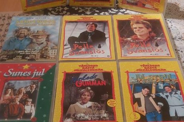 Svensk julkalender-samling – 9 klassiska DVD-titlar SVT säljes i ...