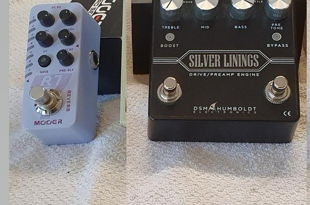 Pedaler Reverb och dist/boost Mooer & Silver Linings säljes i Malmö ...