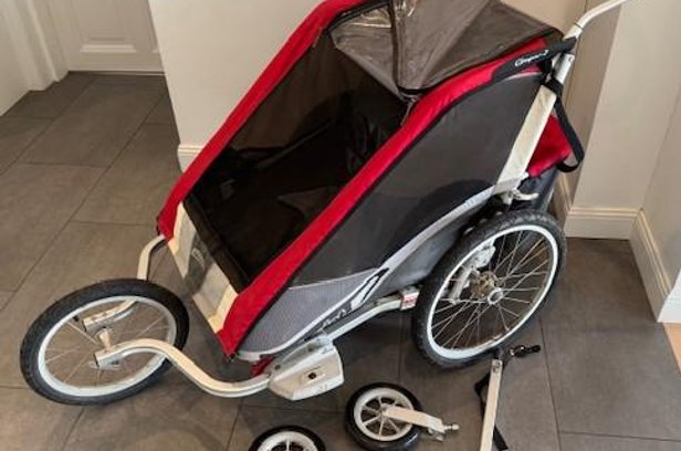 Thule Chariot Cougar 2 + cykel, jogging, infantsling säljes i Göteborgs ...